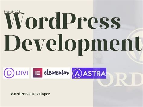 Wordpress Website With Expert Developer Front End Languages Expert