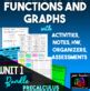 PreCalculus Unit 1 Functions And Graphs Big Bundle By Joan Kessler
