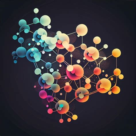 Premium Photo Abstract Connected Line Network Molecule