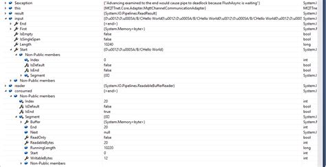 Invalidoperationexception While Reading A Pipe With Maximumsizehigh