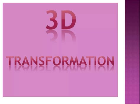 3d Transformation In Computer Graphics Pptx 3d Transformation In Computer Graphics Pptx