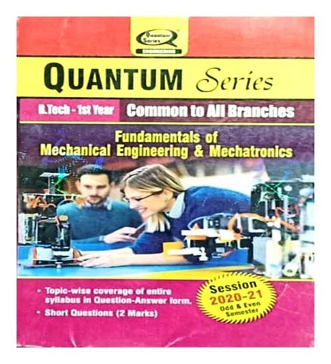 Quantum Series Fundamentals Of Mechanical Engineering And