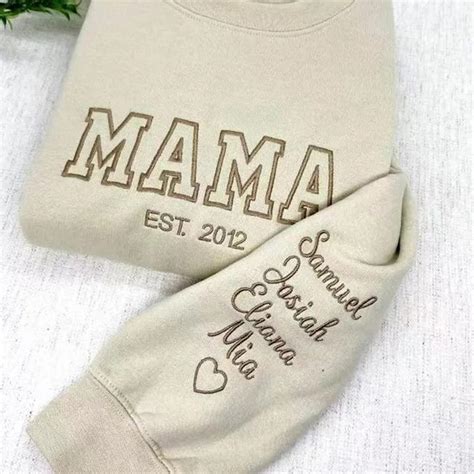 Mom Embroided Personal Sweatshirt Dropshipping Winning Products