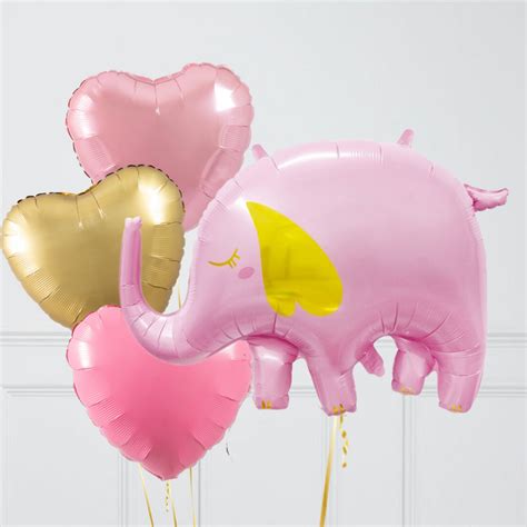 Happy Birthday Pink Elephant Inflated Balloon Package Balloon Factory Uae