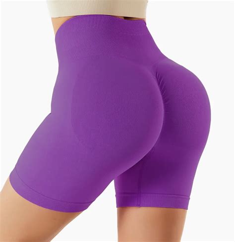 Sportswear Tummy Control Scrunch Butt Shorts Seamless Biker Shorts High