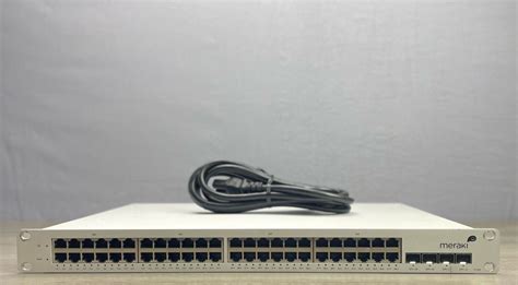 Restored Cisco Meraki MS42P HW 48 Port PoE Gigabit Cloud Switch Refurbished Walmart Com