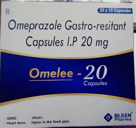 Omeprazole Gastro Resistant Capsules Ip 20 Mg At Rs 790box