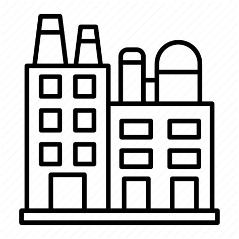 Industry Factory Building Production Plant Industrial Icon