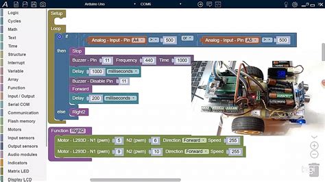 Ardublock 30 Arduino Robot MÓvil Sigue Linea Programa Buscador De