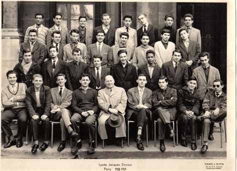 Photo De Classe Première De 1958 Lycée Jacques Decour Copains Davant