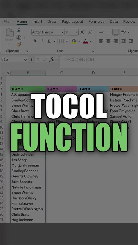 🚫stop Combining Columns Manually In Excel Instead Use Tocol Function