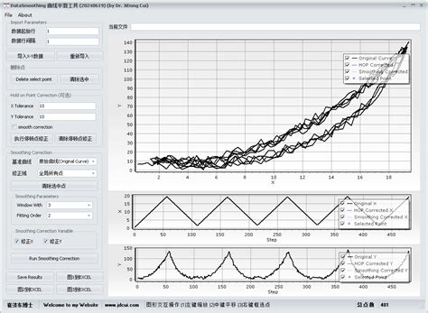 软件 更新 DataSmoothing 曲线平滑修正软件 案例19 应力 应变曲线平滑 Datasmoothing curve