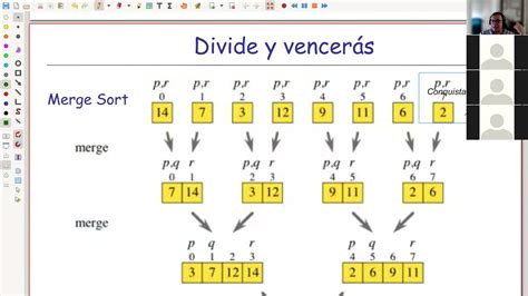 33 Análisis Y Diseño Algoritmos Divide Y Vencerás Mergesort Youtube