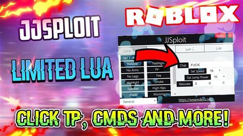 NEW LIMTED LUA ROBLOX EXPLOIT JJSPLOIT V4 QUICK CMDS FULL