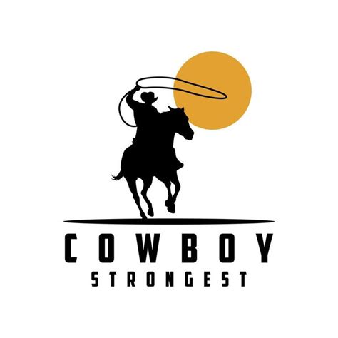 Baixar Design De Logotipo Mais Forte De Cowboy Gratuitamente Em