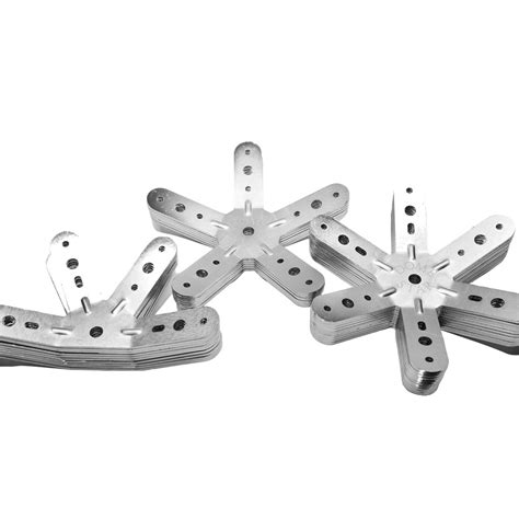 Domestar 2v Geodesic Dome Connectors Kit Of 26 Galvanized Steel Mounting Connectors For