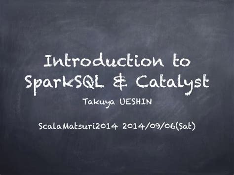Introduction To Spark Sql And Catalyst Pdf Databases Computer Software And Applications
