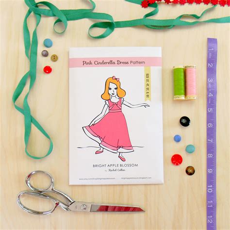 Cinderella Pink Dress Pattern