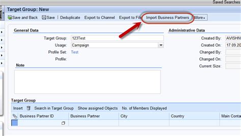 Solved Target Group With Existing BP SAP Community