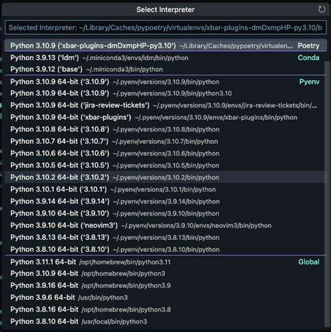 Poetry Environments Not Being Populated In Select Interpreter List · Issue 20658 · Microsoft