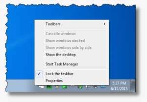 Right Click On The Taskbar Taskbar PNG Image Transparent PNG Free Download On SeekPNG