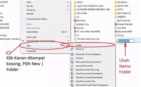 Membuat Folder Databse OFFICIAL PARTNER SOFTWARE ACCURATE
