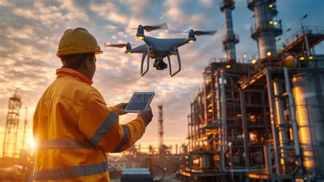 Drone Operations In Industrial Settings A Skilled Technician