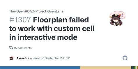 floorplan failed to work with custom cell in interactive mode · issue