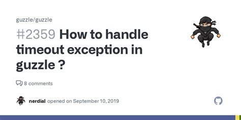 how to handle timeout exception in guzzle · issue 2359 · guzzle