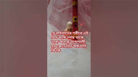 যে সব মহিলাদের তিন অঙ্গে লোম থাকে তারা অত্যন্ত ভাগ্যশালী হন অঙ্গ গুলি