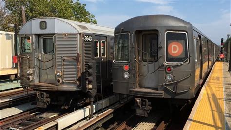 Bmt West End Line D Trains With Nis Q And Garbage Train Bay 50th