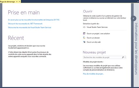 Présentation des nouveautés de Visual Studio 2017