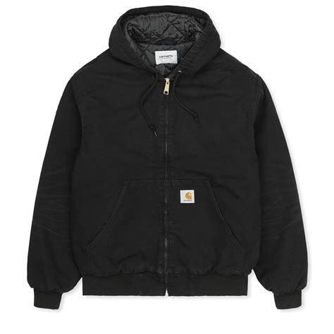 Carhartt Wip Og Active Jacket Black Aged Canvas I027360893k03 Consortium