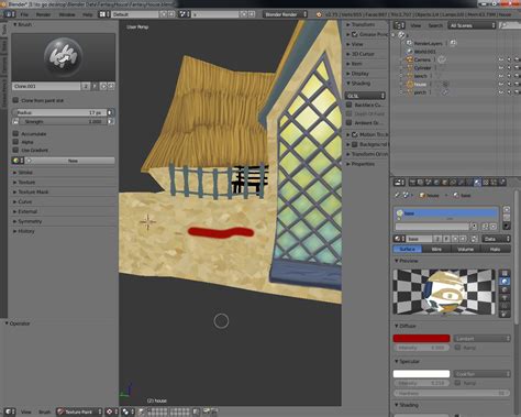 Texturing Clone Brush Is Cloning From Material Colour Not Texture Blender Stack Exchange