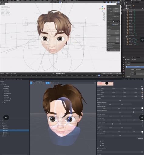 When I Import Blender File Shadow Or Lights Effect Of Hair And Nose