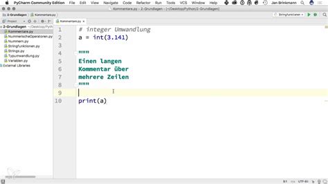 Effektive Nutzung Von Kommentaren In Python 27