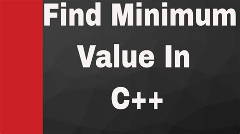 Find Smallest Of Three Numbers In C YouTube