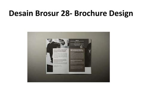 Desain Brosur Unik Menarik Cantik Bagi Media Pptx