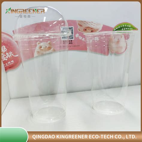 Biodegradable Compostable PLA Transparent Clear Plastic Disposable Drink Cup Plastic