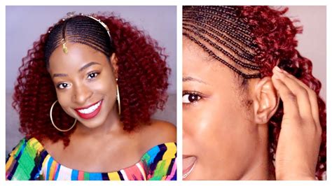 Invisible” Ghana Braids Feed In Method For Tribal Crochet Braids Removal 2 In 1 Style Youtube