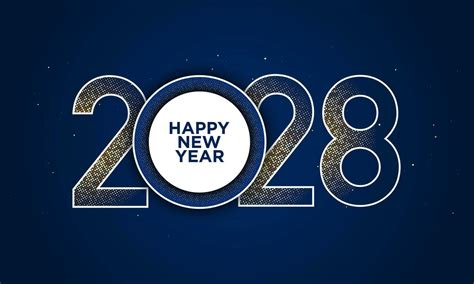 2028 Happy New Year Background Design 33127353 Vector Art At Vecteezy