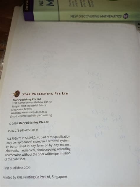 Sec 1 Maths Textbook New Discovering Mathematics 1 New Syllabus Mathematics 1 Hobbies And Toys