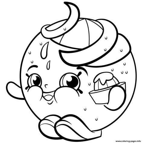 Shopkins Apple Coloring Pages Coloring Pages
