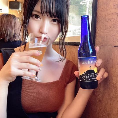 寝室のどかさんのインスタグラム写真 寝室のどかinstagram「お酒は好きです🍺結構なんでも 体質的にすごく弱いけど😂 江ノ島