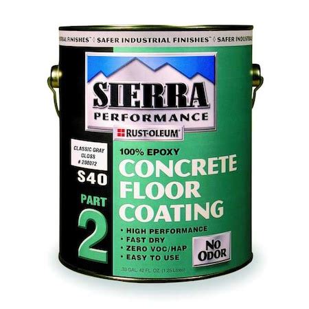 Rust Oleum Gal Container Partial Fill Fl Oz Floor Coating High Gloss Finish Classic Gray