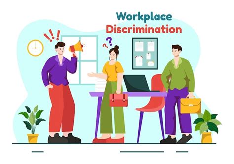 Premium Vector Workplace Discrimination Vector Design Illustration Of