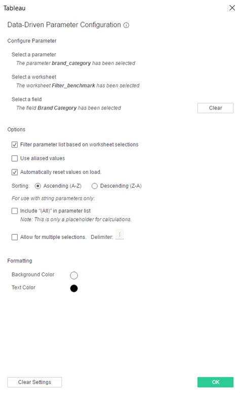[urgent] data parameters not working · issue 19 · tableau extension