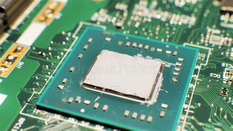 Electronic Circuit Board Close Up Repairing Computer Macro Stock