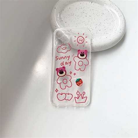 Sunny Day 아이폰 딸기곰 케이스