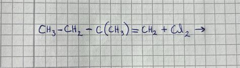 2 Methylbut 1 Ene Cl2 R Chemistry